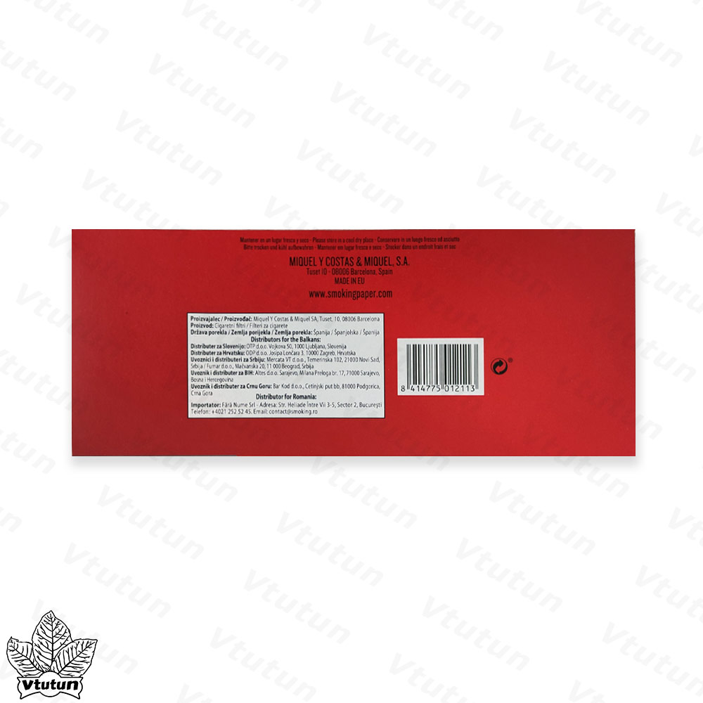 پوکه سیگار برند اسموکینگ (Smoking) - 200 نخی - وی توتون